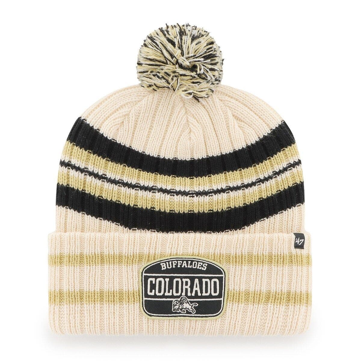 '47 Men's '47 Natural Colorado Buffaloes Hone Patch Cuffed Knit Hat ...