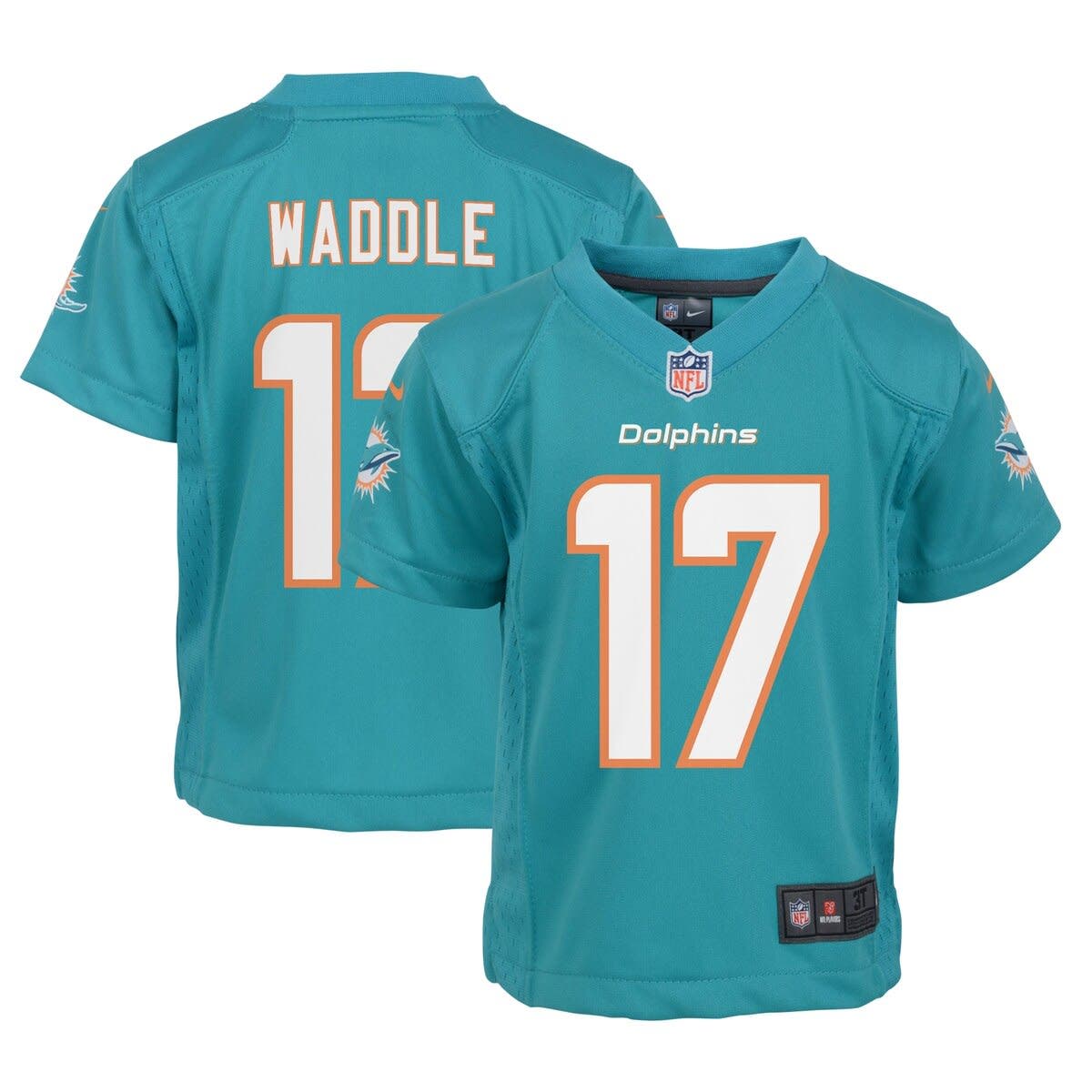 Nike Infant Nike Jaylen Waddle Aqua Miami Dolphins Player Game Jersey ...