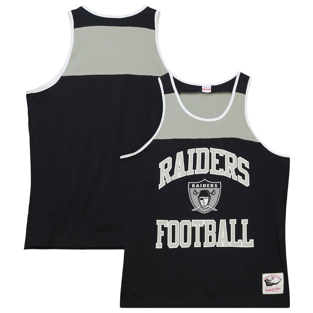 Mitchell & Ness Men's Mitchell & Ness Black/Silver Las Vegas Raiders ...