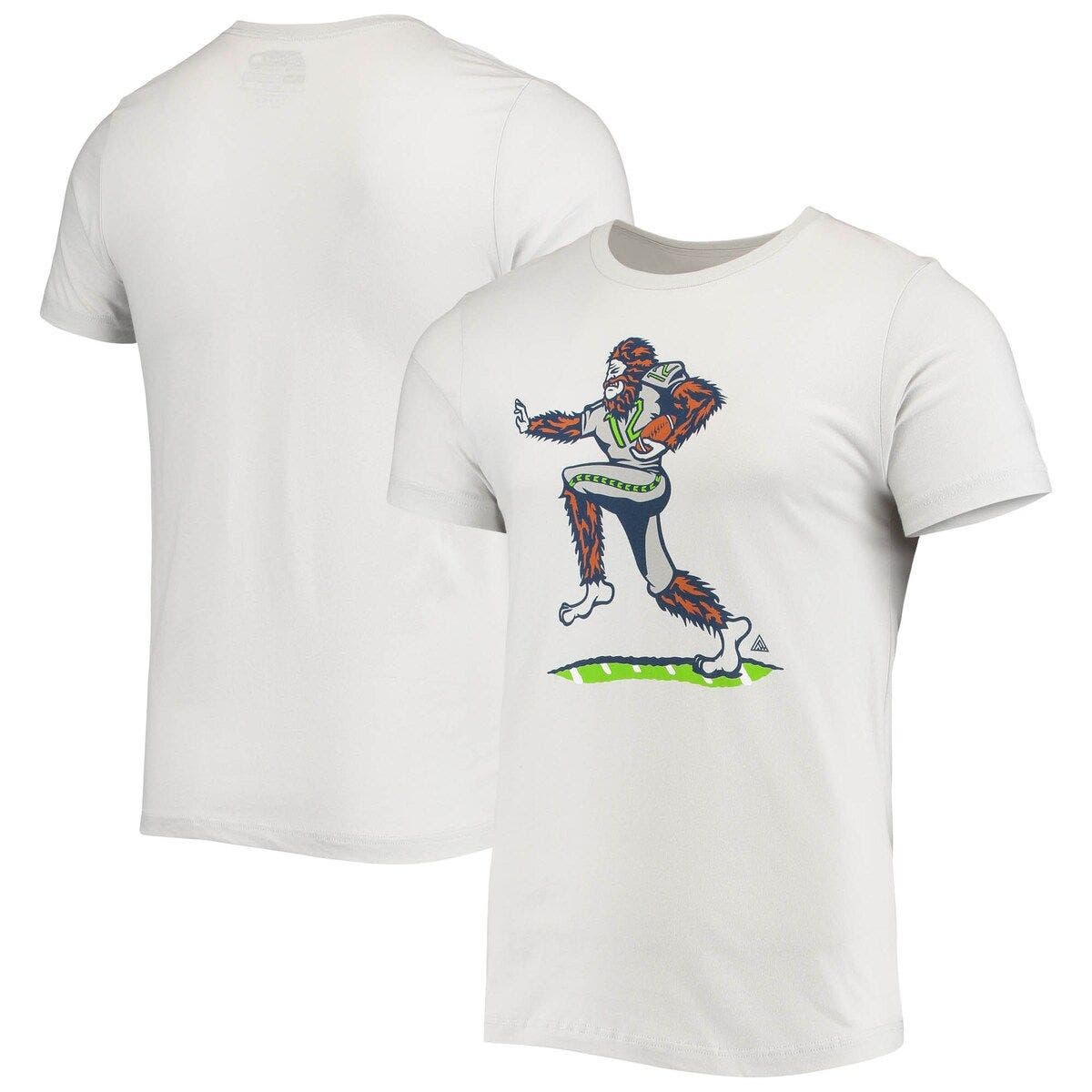 The Great PNW Men's THE GREAT PNW Silver Seattle Seahawks Squatchback T ...