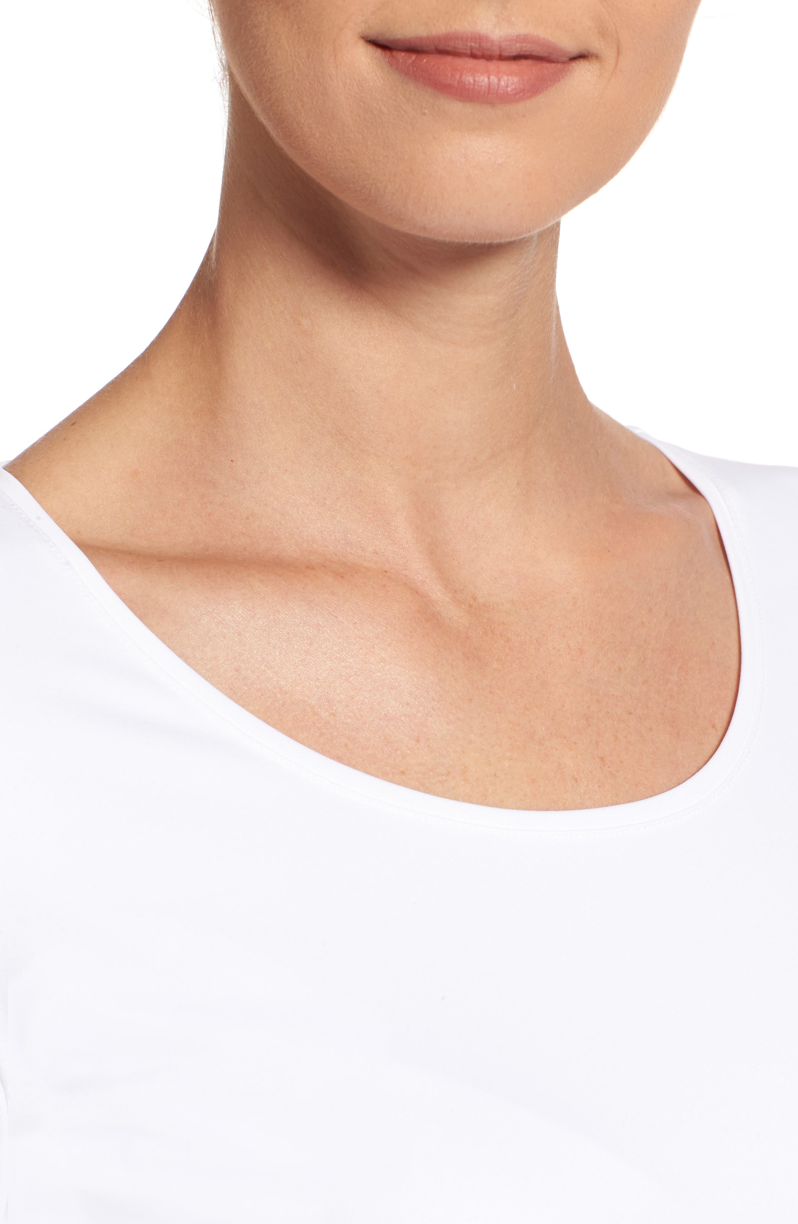 BOSS Scoop Neck Stretch Jersey Top | Nordstrom