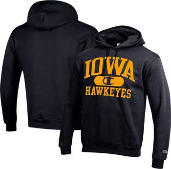 Champion Men's Champion Black Iowa Hawkeyes Arch Pill Pullover Hoodie ...