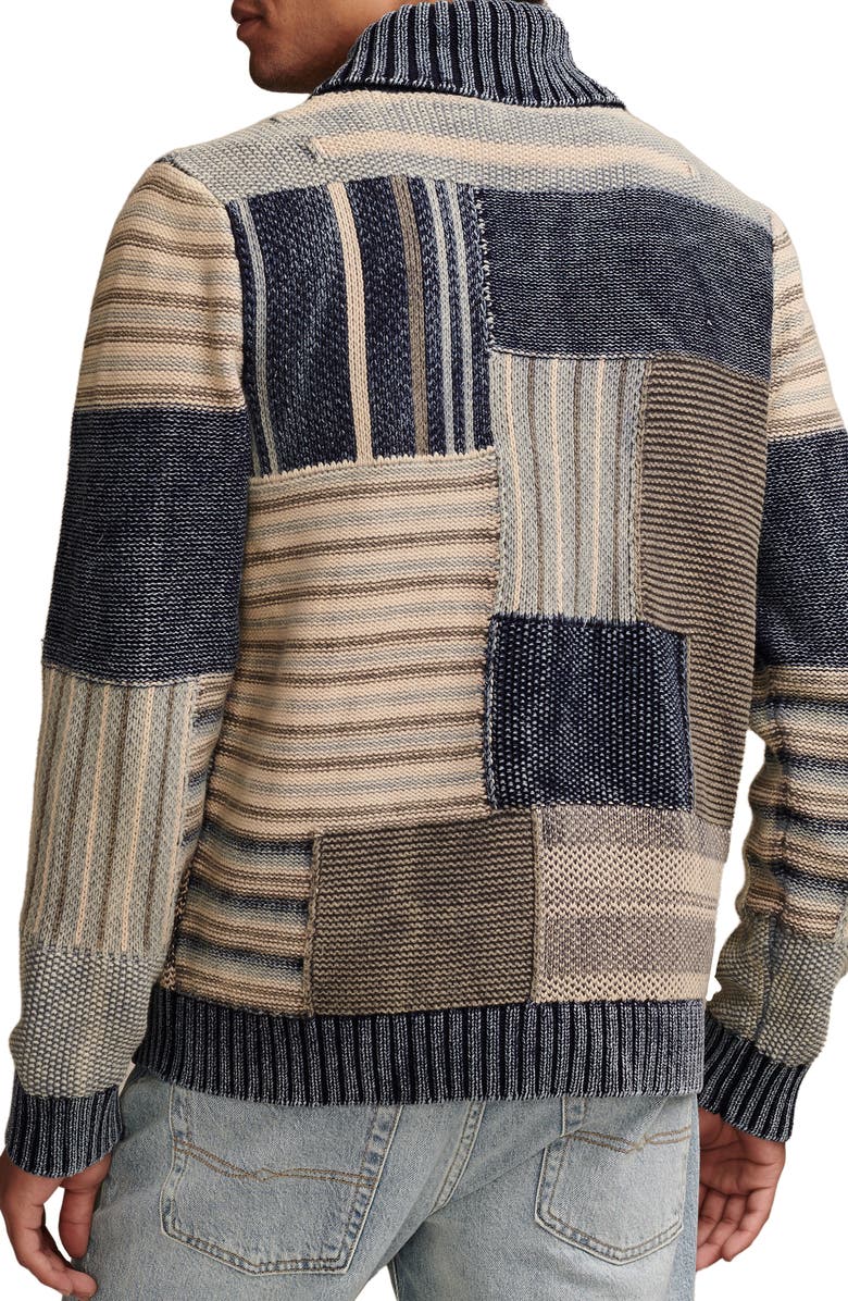Lucky Brand Patchwork Shawl Collar Cardigan | Nordstrom