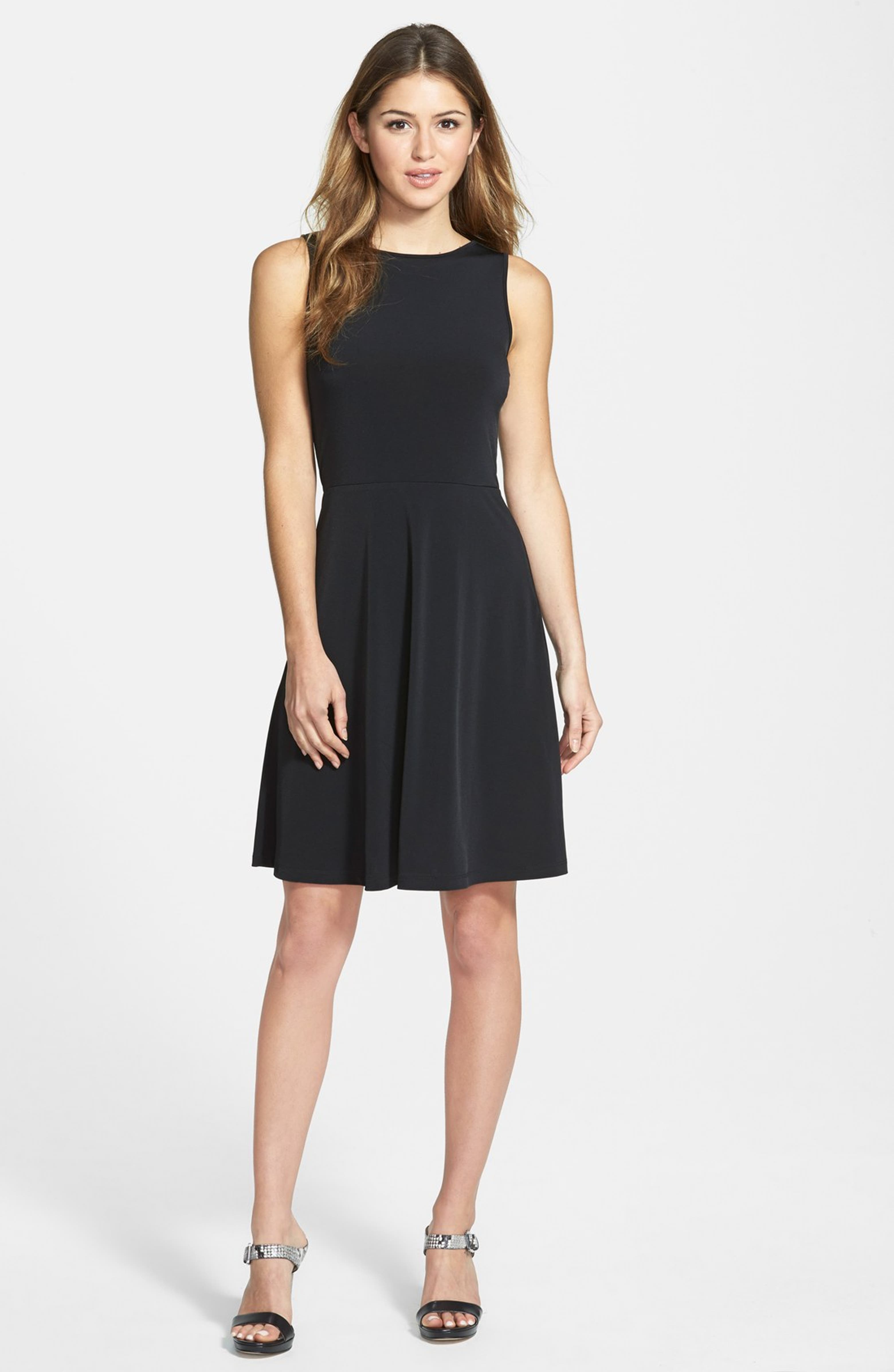 Michael Michael Kors Fit And Flare Dress With Twist Cutout Back Regular