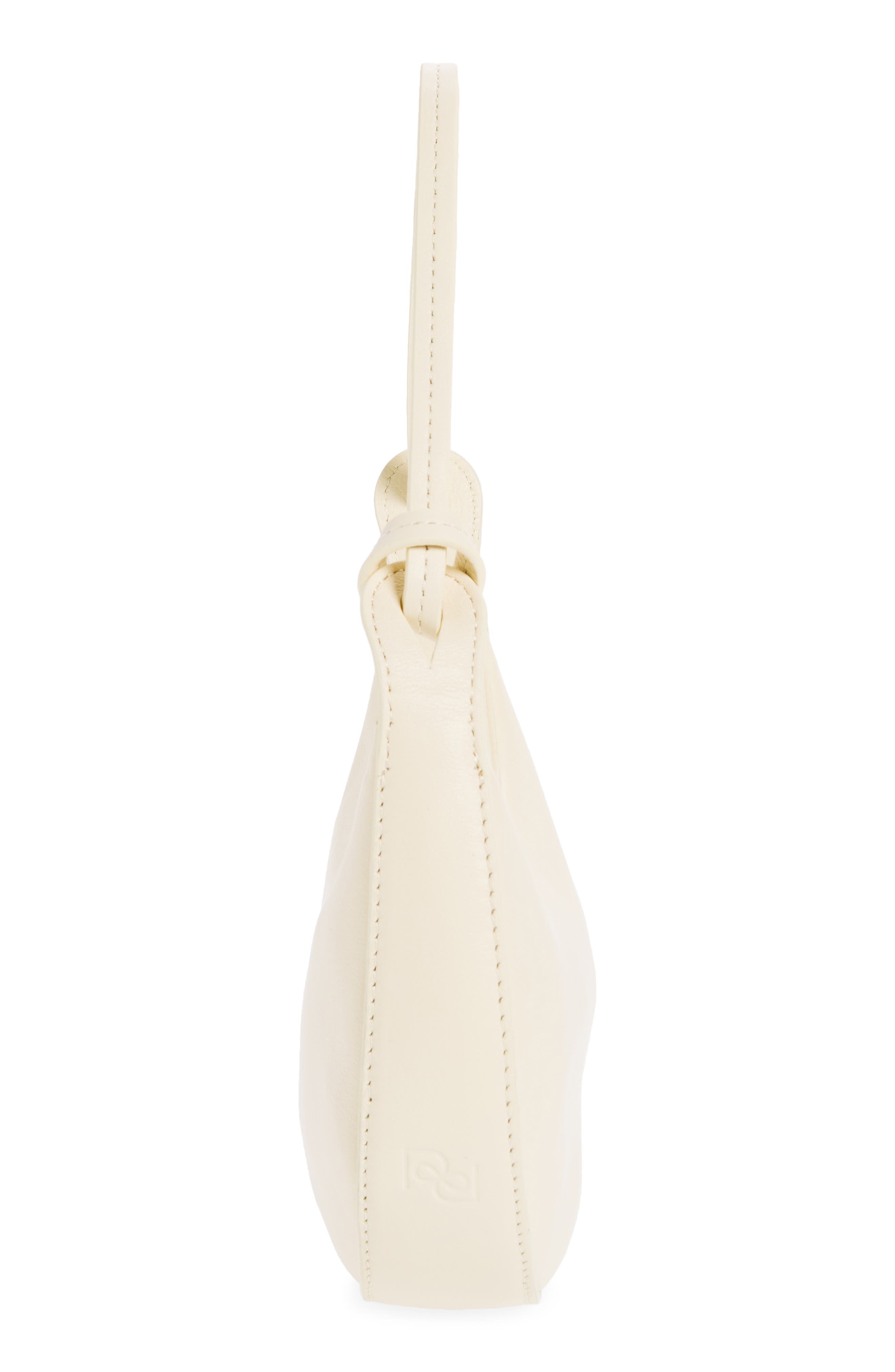 Reformation Mini Rosetta Leather Shoulder Bag in Parmesan | Smart Closet