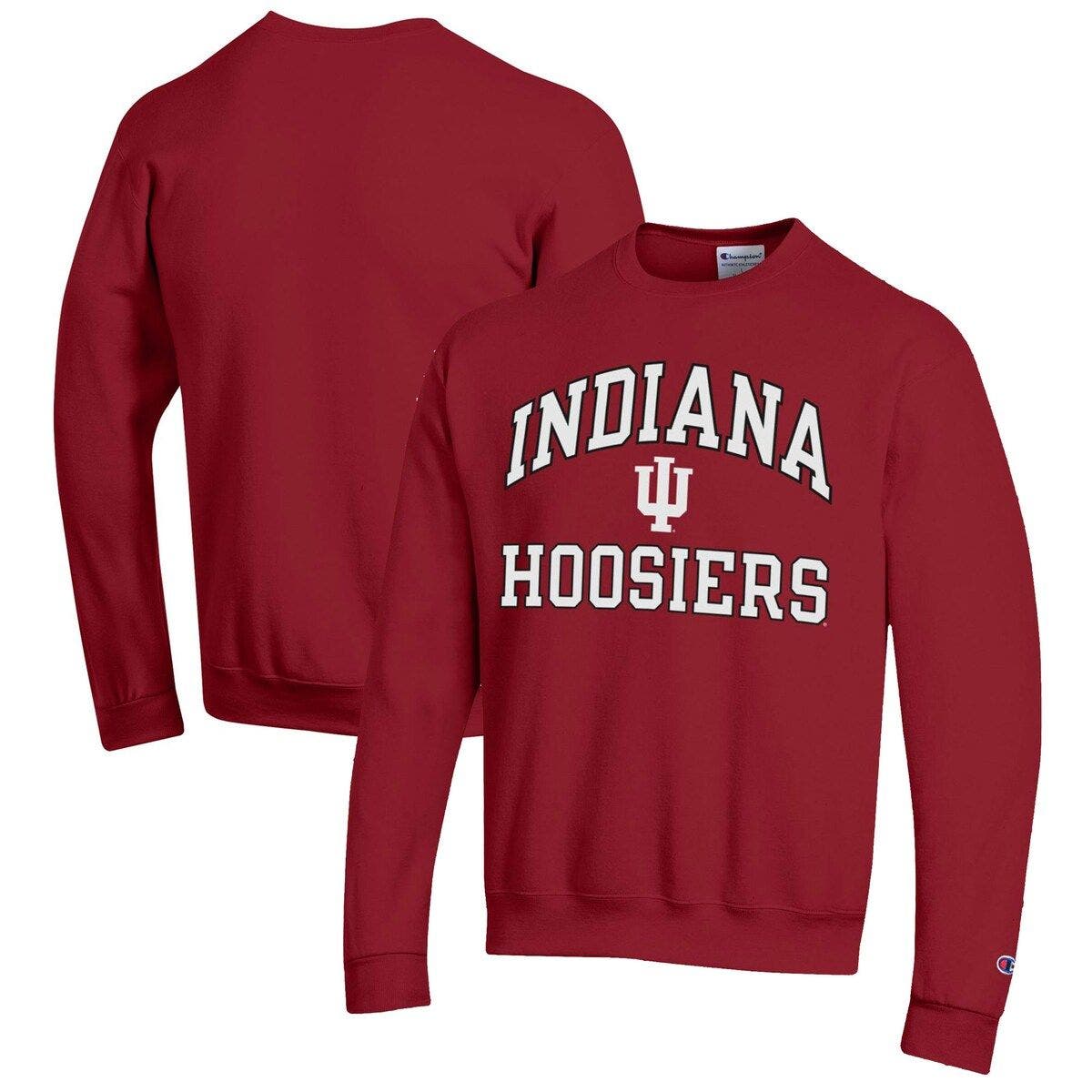Champion Men's Champion Crimson Indiana Hoosiers High Motor Pullover ...