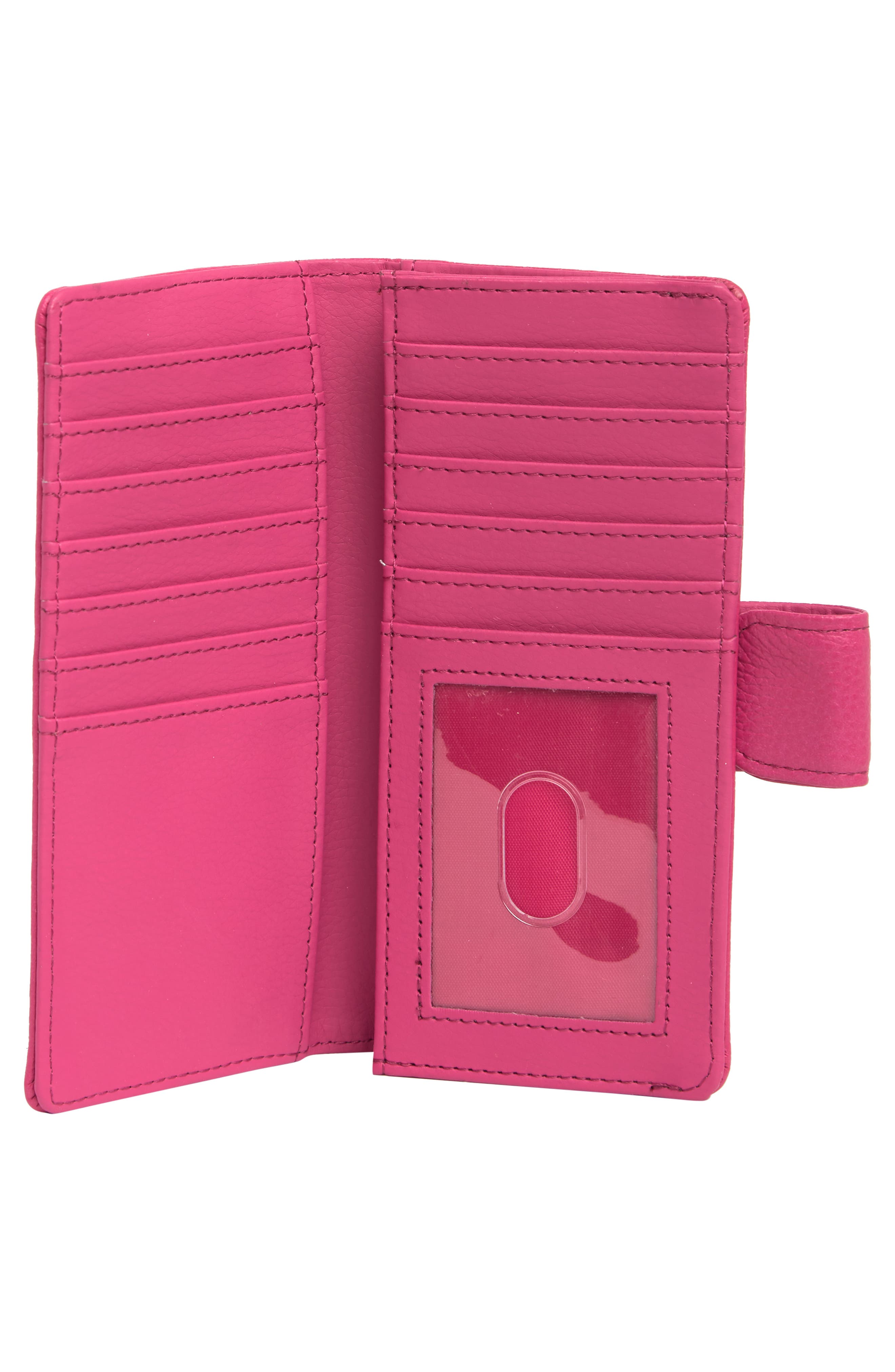 MUNDI SMALL LEATHER GOODS MUNDI Slim Leather Clutch Continental Wallet ...