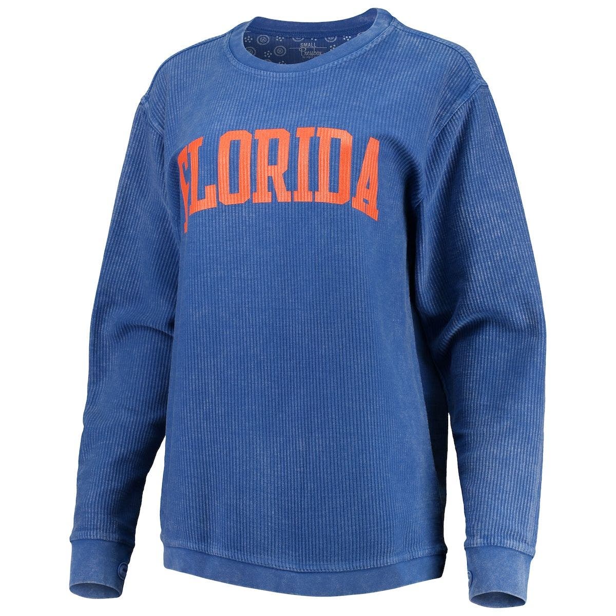 PRESSBOX Women's Pressbox Royal Florida Gators Comfy Cord Vintage Wash ...