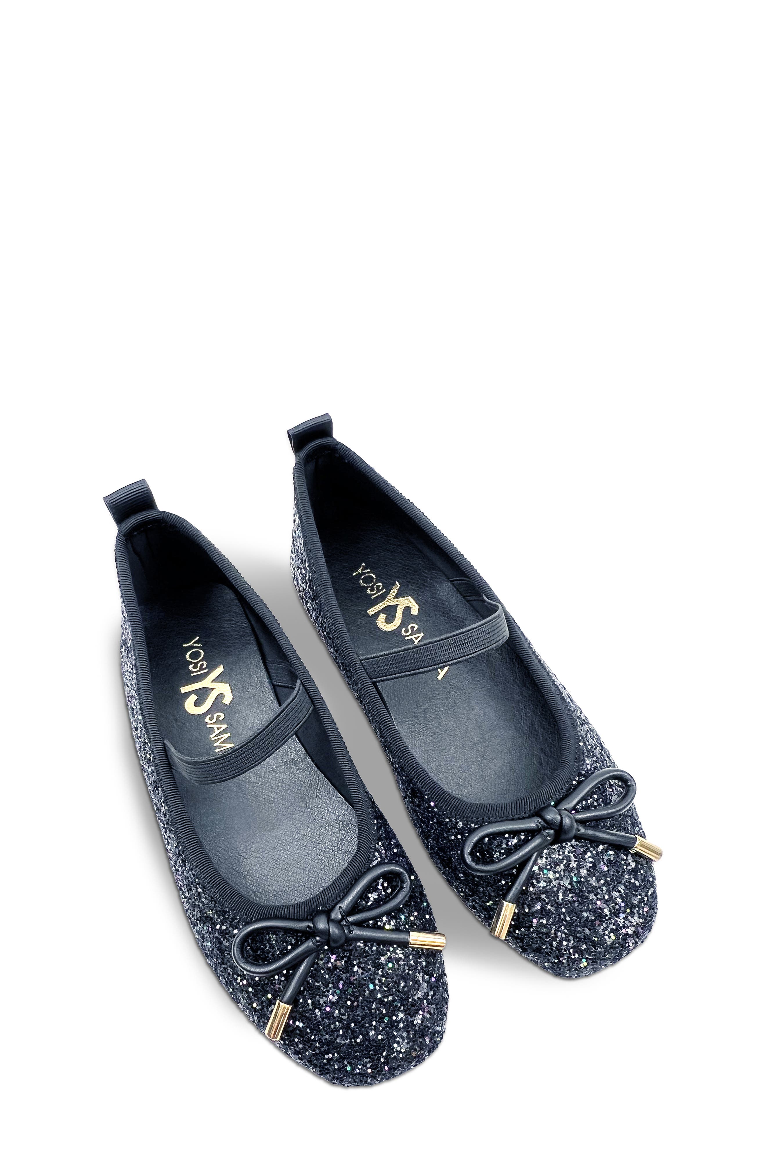 Yosi Samra Kids' Miss Emma Glitter Flat | Nordstrom