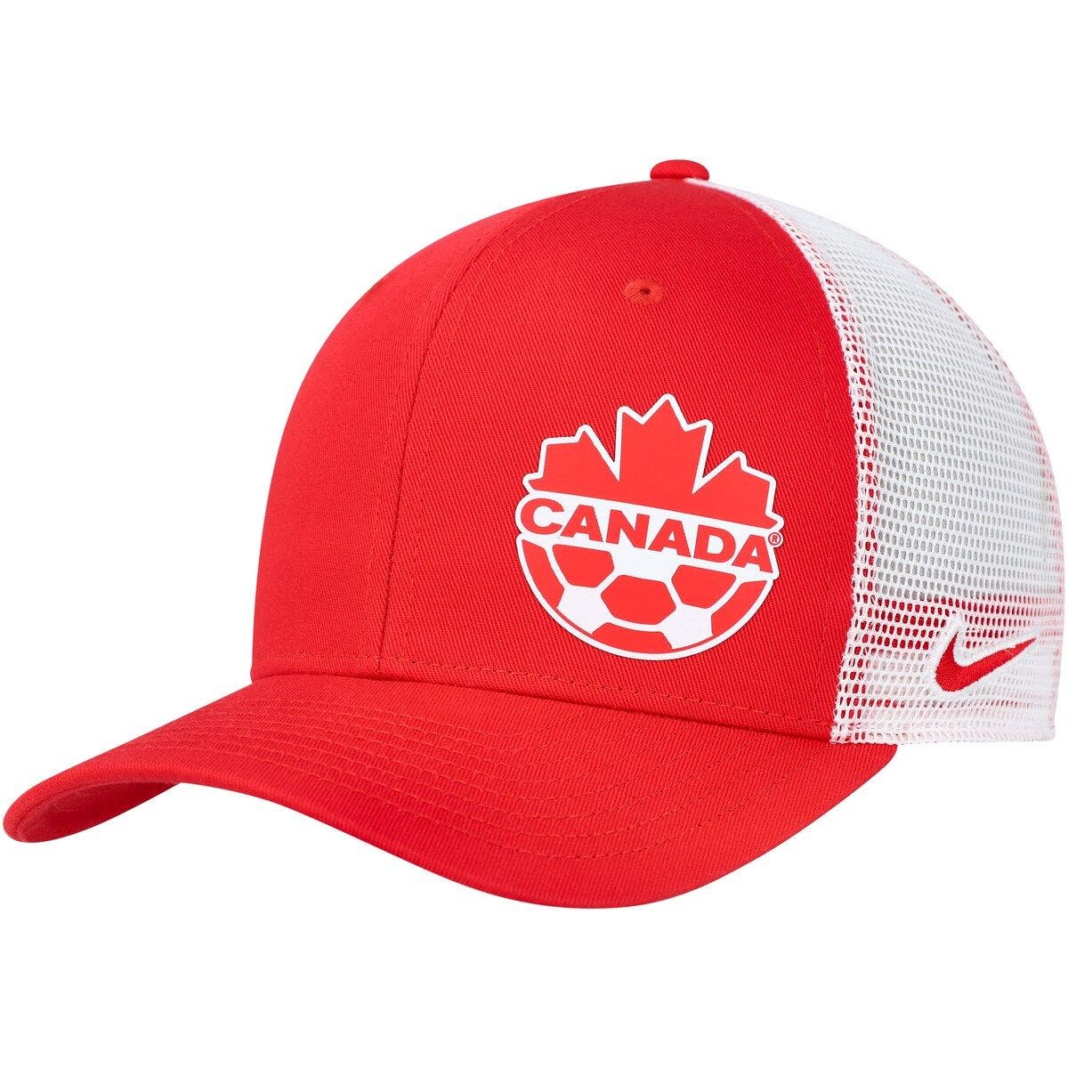Nike Men's Nike Red Canada Soccer Classic99 Trucker Snapback Hat ...