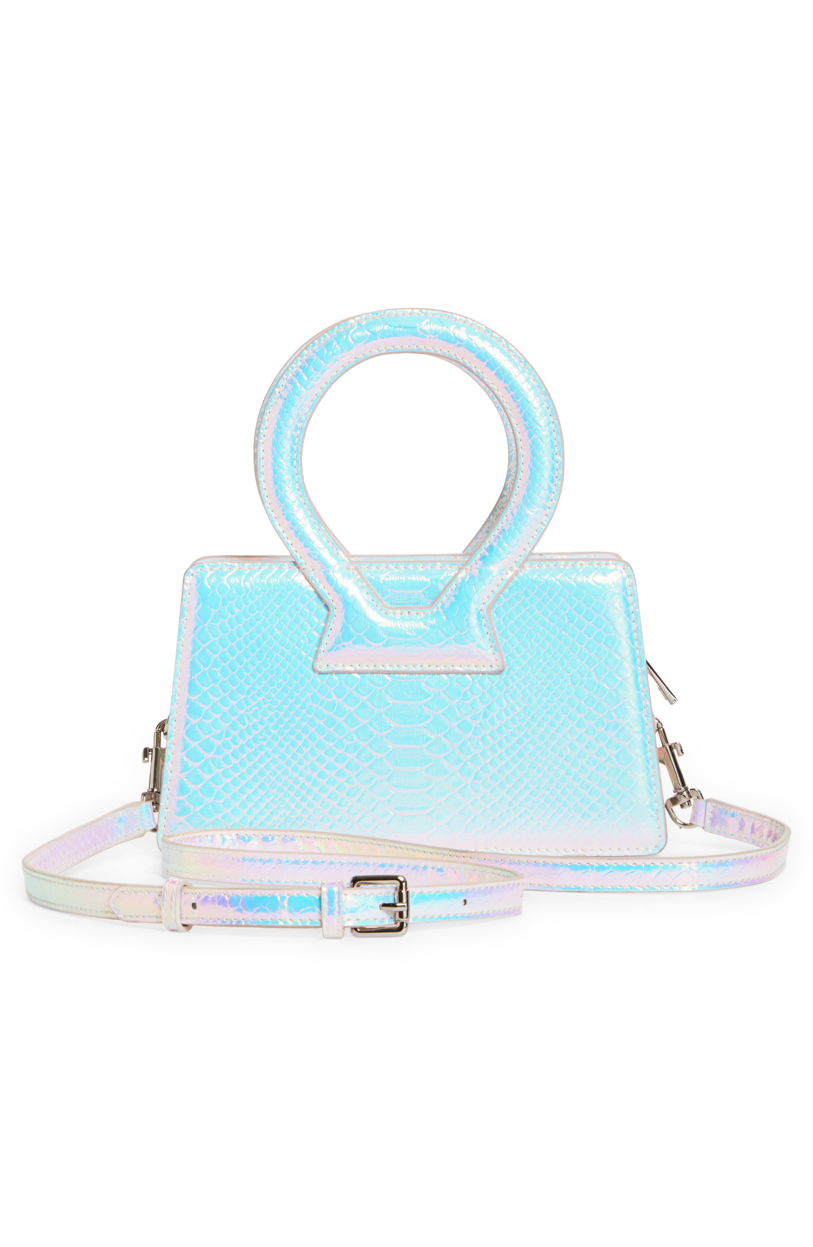 Luar Ana Mini Iridescent Leather Top Handle Bag | Nordstrom
