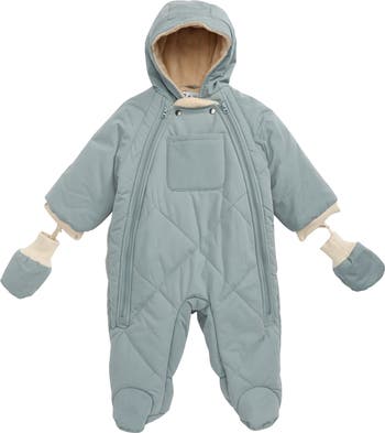 7 A.M. Enfant Benji Water Repellent Hooded Snowsuit with Attached ...