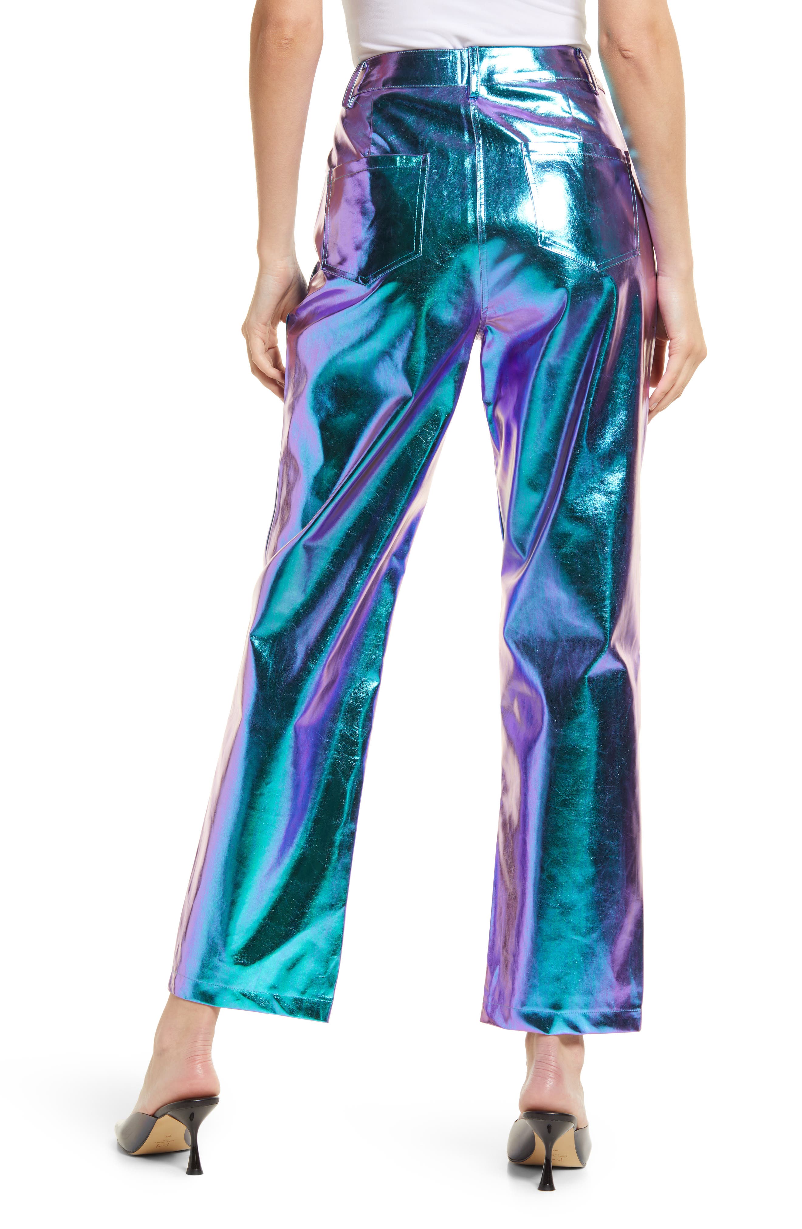 Amy Lynn Shiny Straight Leg Pants | Nordstrom