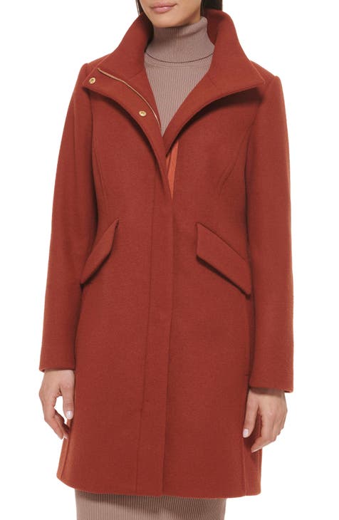 Women's Orange Wool & Wool-Blend Coats | Nordstrom