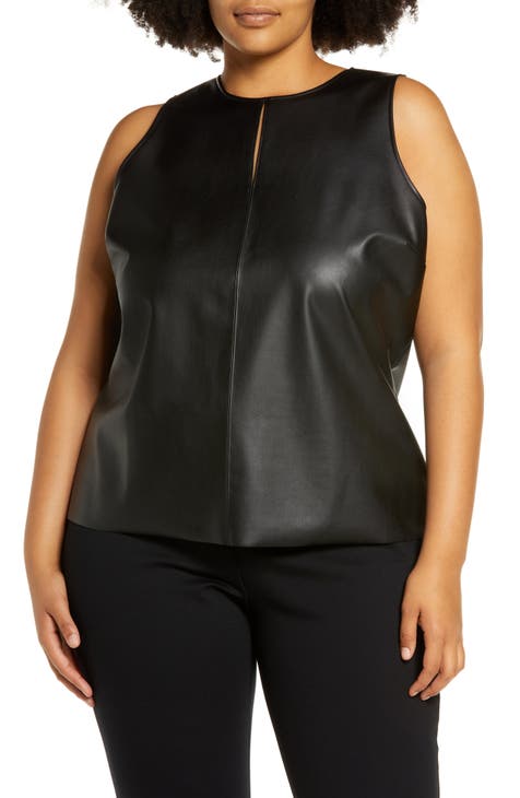 Women's Faux Leather Tops | Nordstrom
