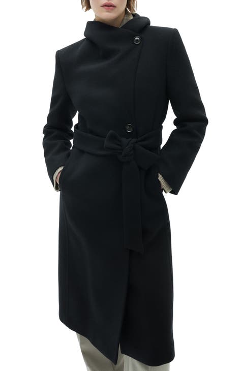 Women's Black Wool & Wool-Blend Coats | Nordstrom