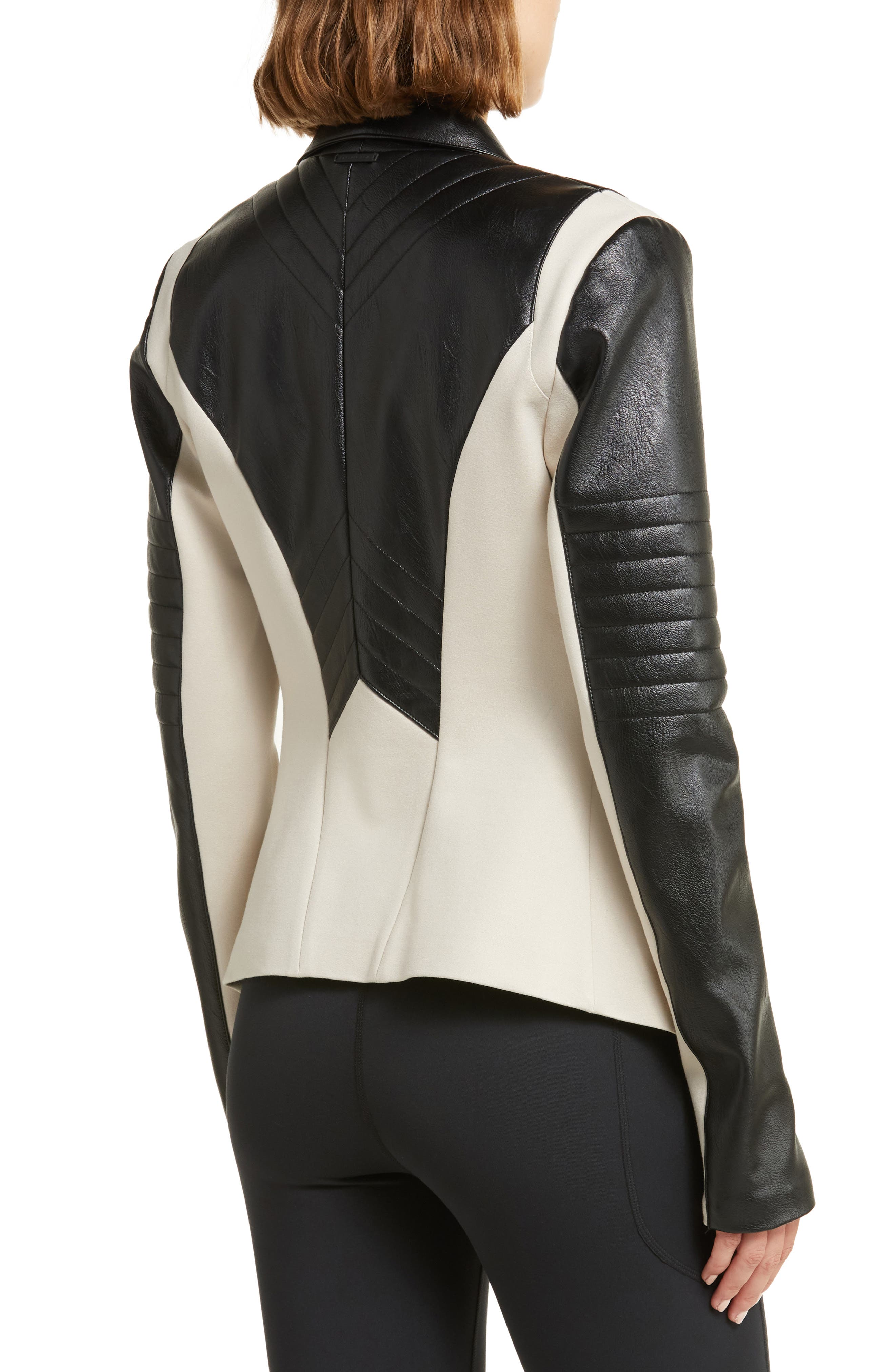 Blanc Noir Drape Front Jacket | Nordstrom