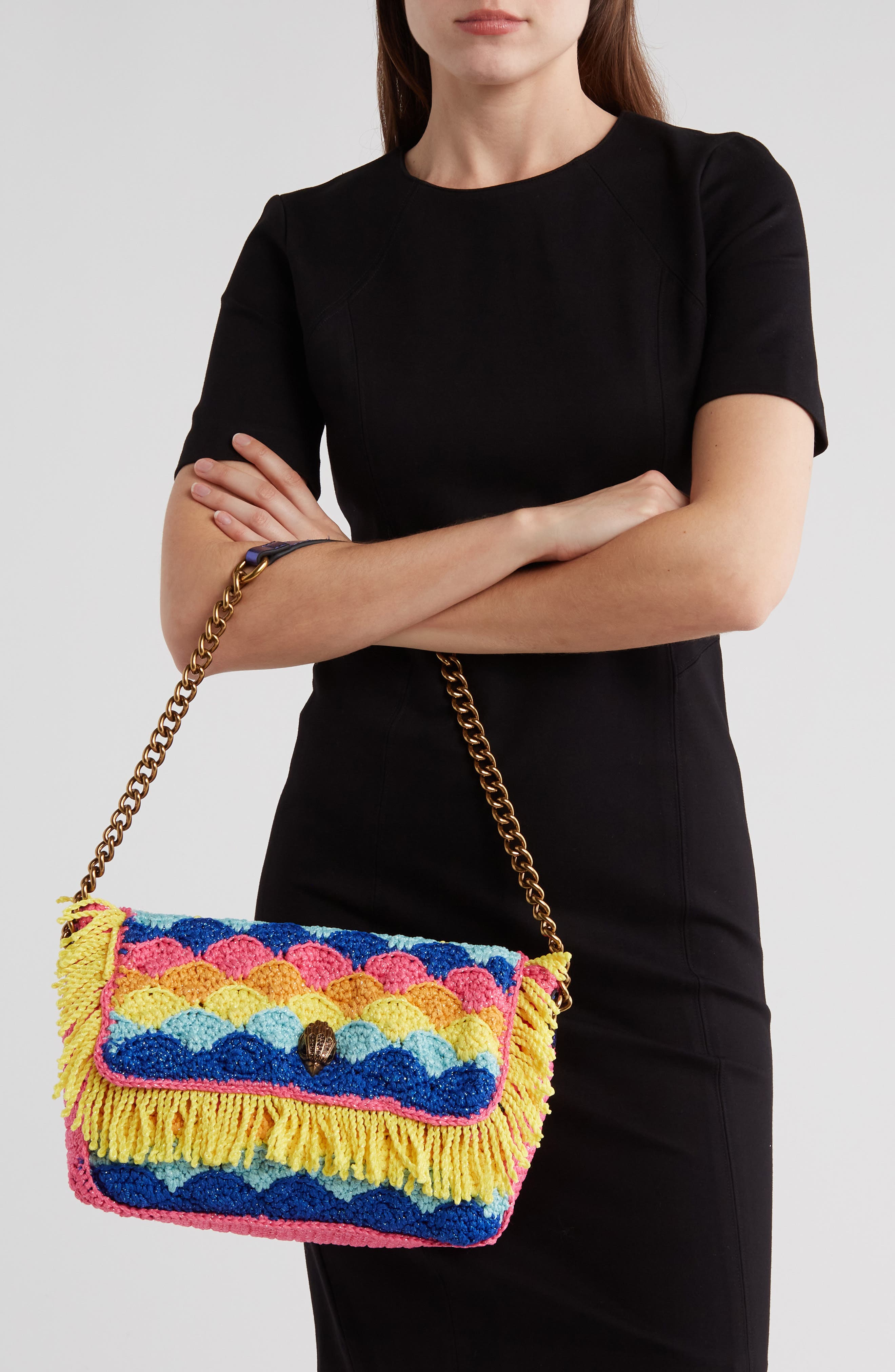 Kurt Geiger London Kensington Small Crochet Crossbody Bag | Nordstromrack
