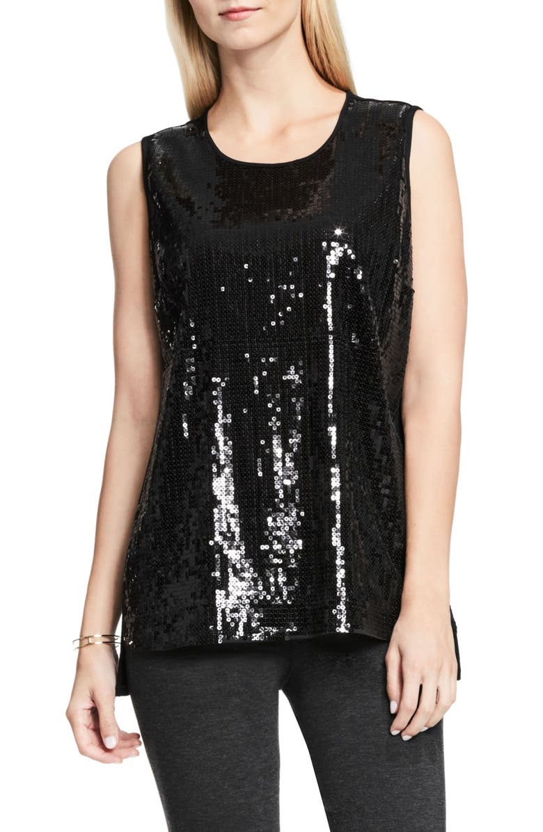 Vince Camuto Sleeveless Sequin Top Nordstrom