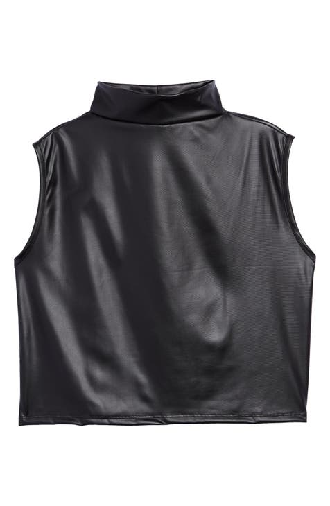 Women's Faux Leather Tops | Nordstrom
