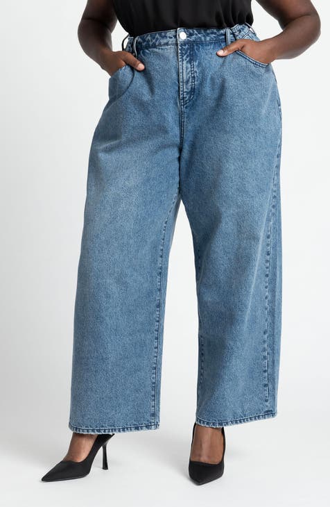 Women's Wide Leg Plus-Size Jeans | Nordstrom