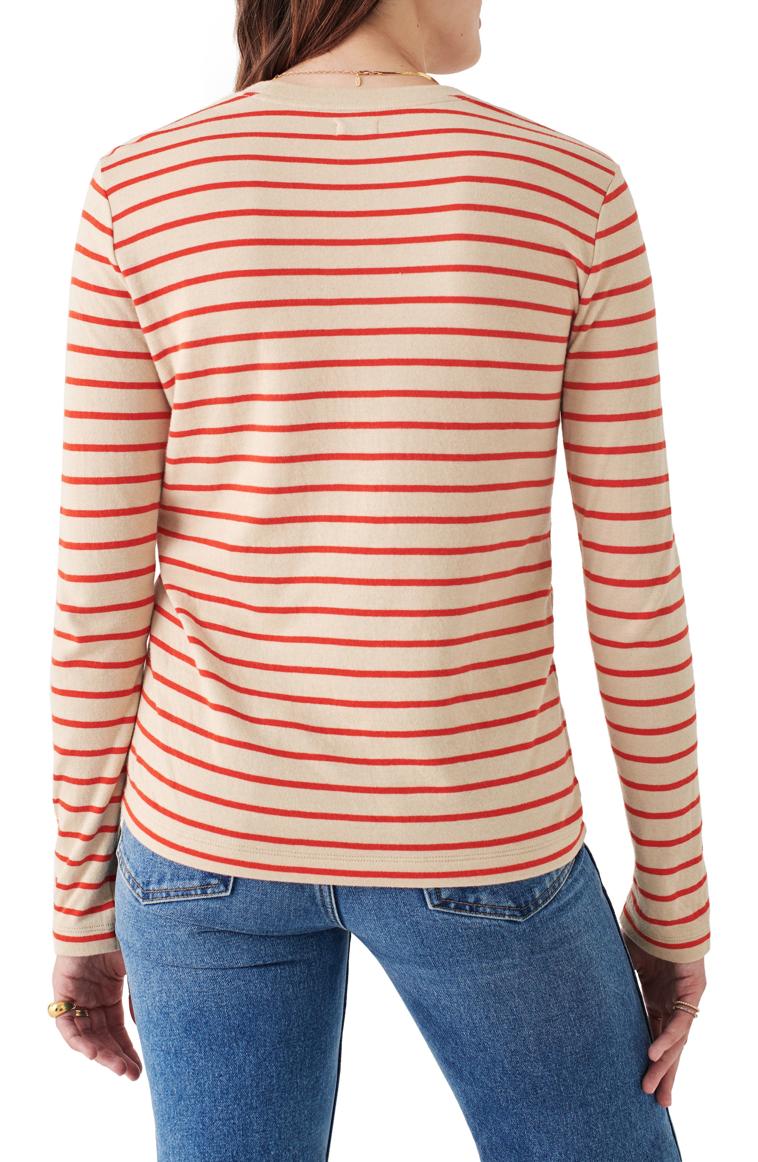Faherty Cloud Stripe Long Sleeve T-Shirt | Nordstrom