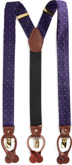 CLIFTON WILSON Diamond Silk Suspenders | Nordstrom