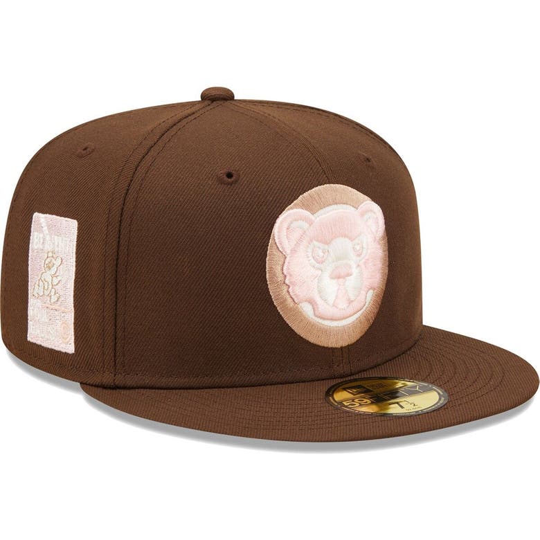 New Era Brown Chicago Cubs Pink Undervisor 59fifty Fitted Hat | ModeSens