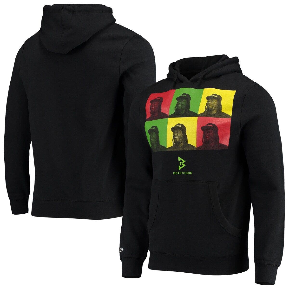 Mitchell & Ness Men's Mitchell & Ness Black Beast Mode Step & Repeat ...