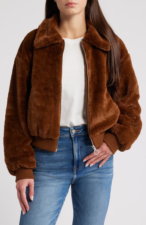 Women's Brown Faux Fur Coats | Nordstrom