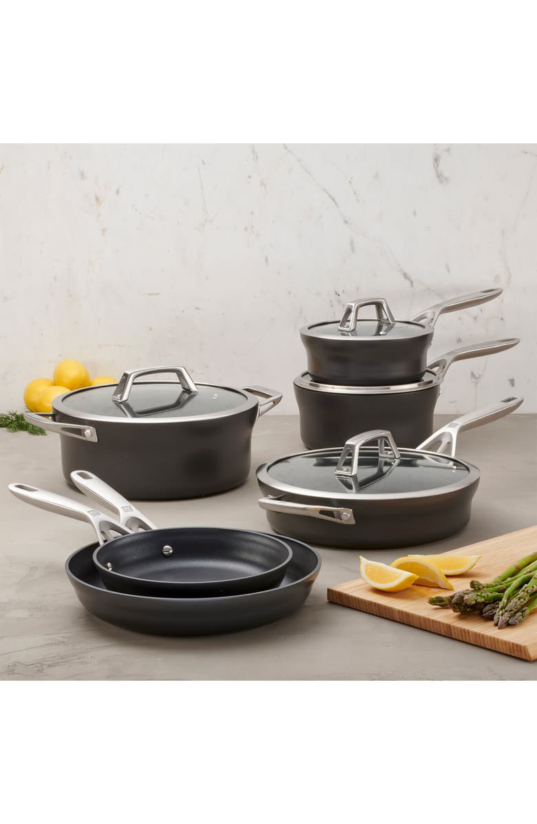 ZWILLING Motion 10-Piece Hard Anodized Nonstick Cookware Set | Nordstrom