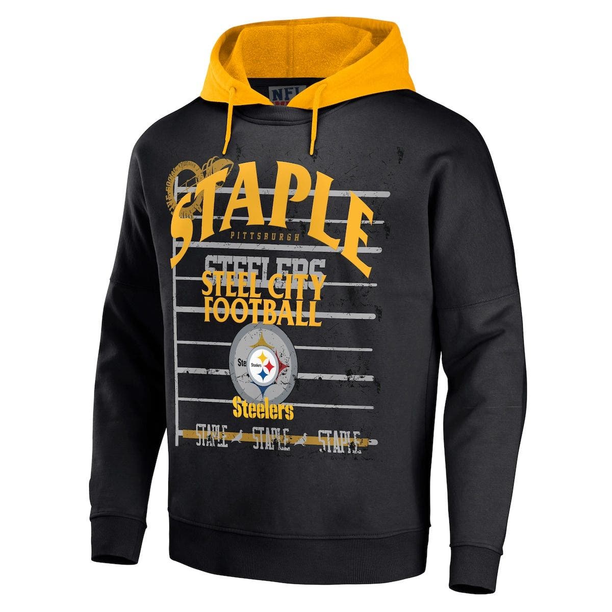STAPLE Men's NFL x Staple Gold Pittsburgh Steelers Throwback Vintage ...