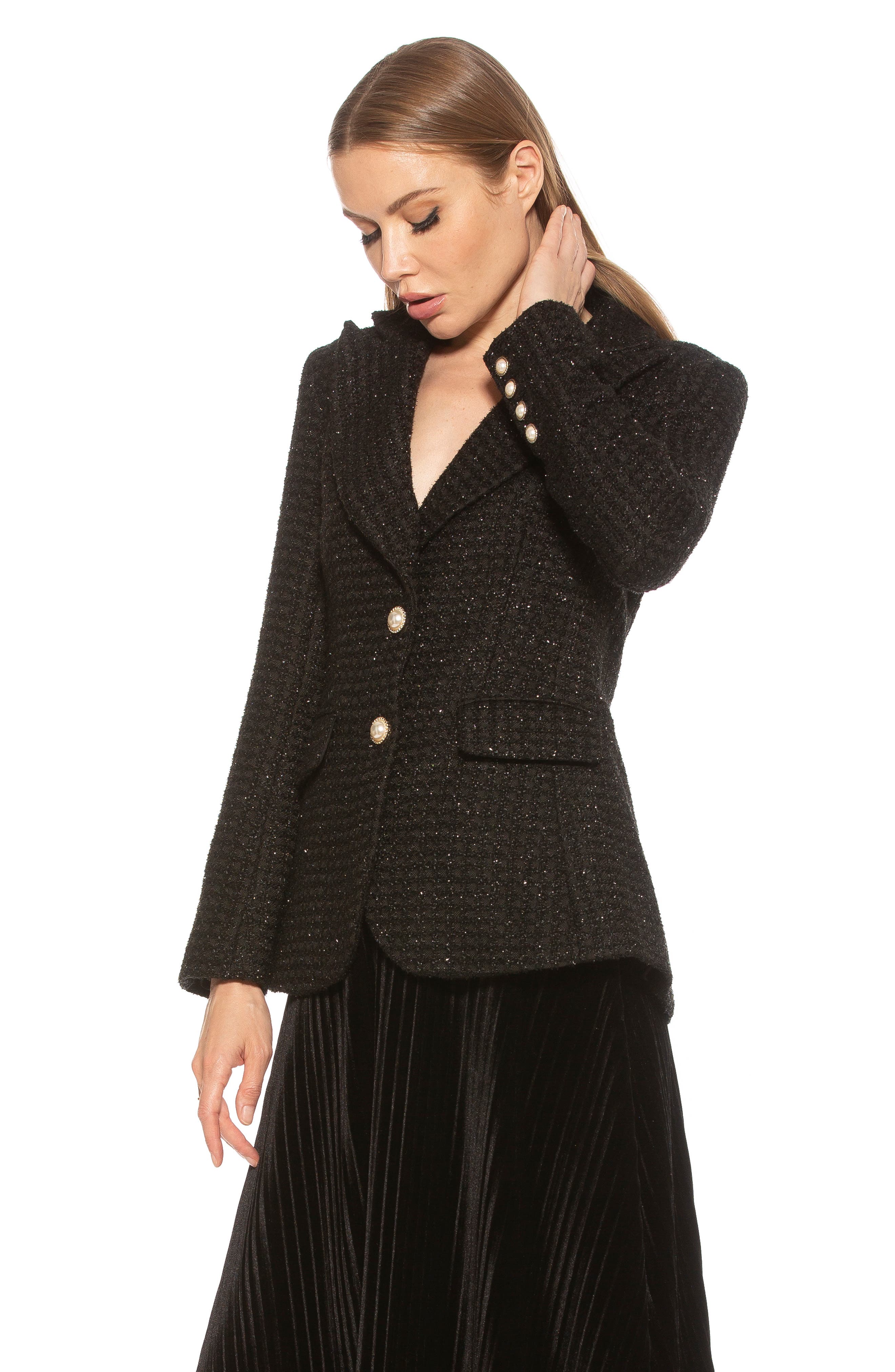 Alexia Admor Raya Classic Tweed Two-Button Blazer | Nordstromrack