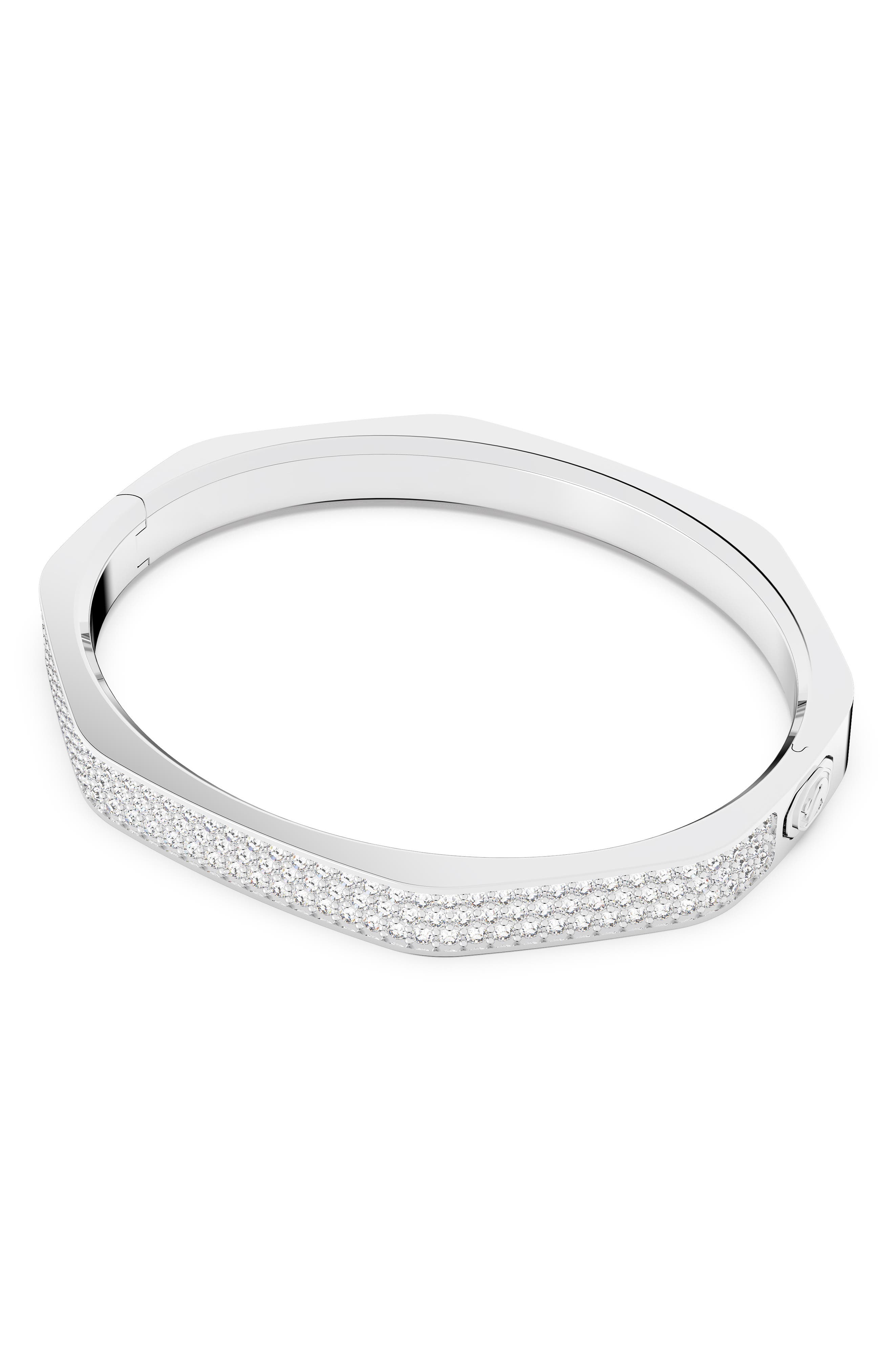 Swarovski Dextera Crystal Pavé Octagonal Bangle | Nordstrom