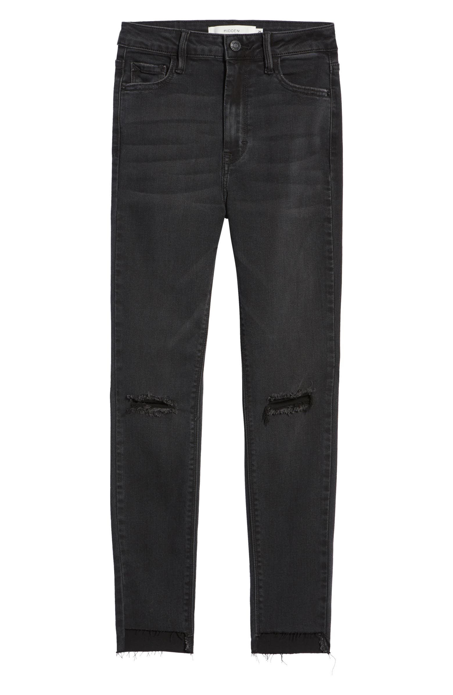 Hidden Jeans Ripped High Waist Ankle Skinny Jeans Nordstrom