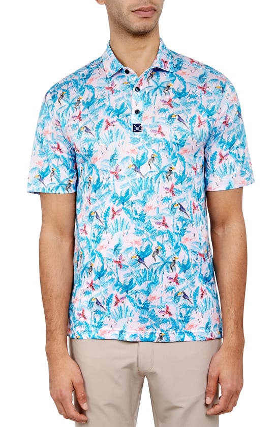 Construct Bird Golf Polo In Blue | ModeSens