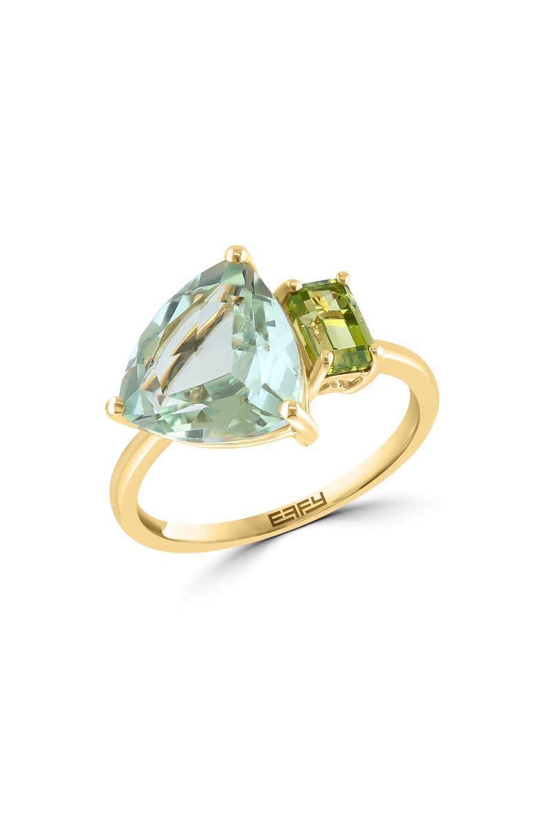 EFFY 14K Yellow Gold Green Amethyst & Peridot Ring | Nordstromrack