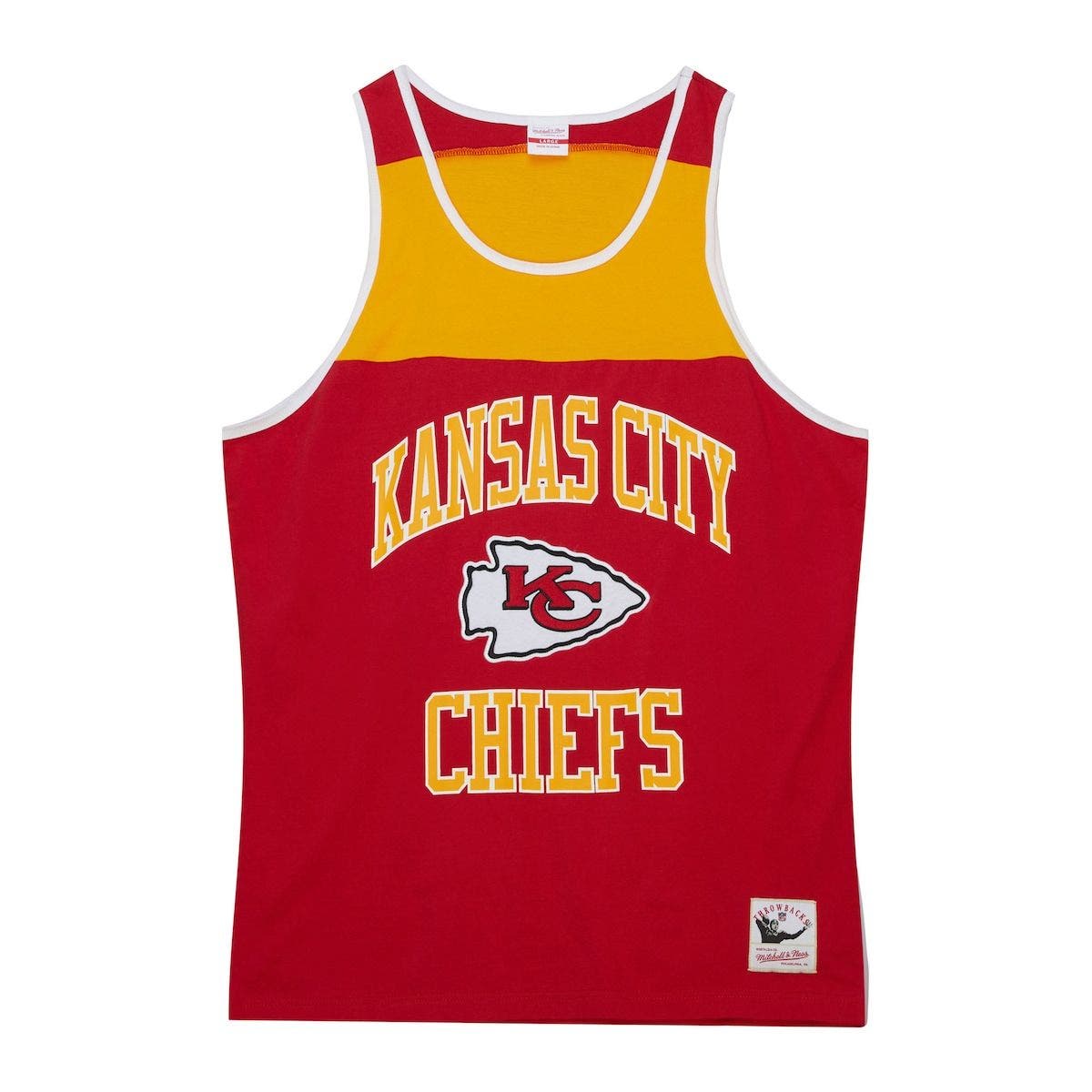 Mitchell & Ness Men's Mitchell & Ness Red/Gold Kansas City Chiefs ...