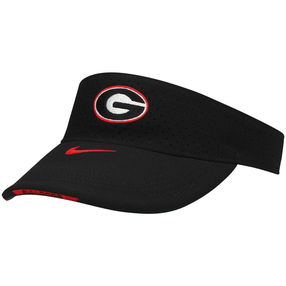 Nike Men's Nike Black Georgia Bulldogs 2021 Sideline Performance Visor ...