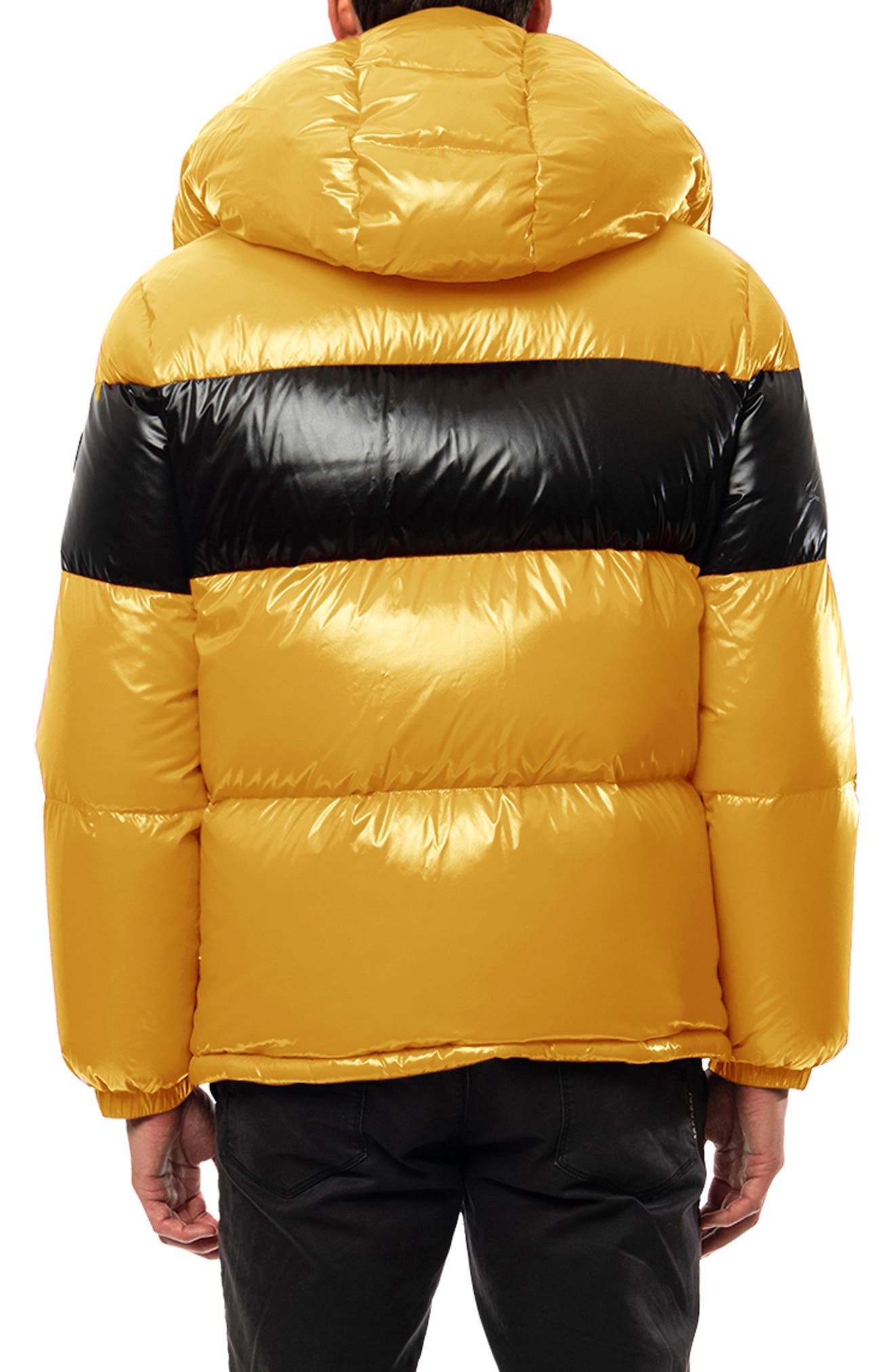 The Recycled Planet Company Reclaimed Down Puffer Coat with Removable ...