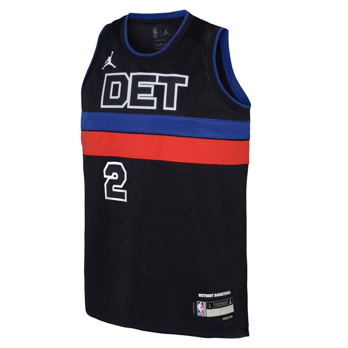 Jordan Brand Youth Jordan Brand Cade Cunningham Black Detroit Pistons ...