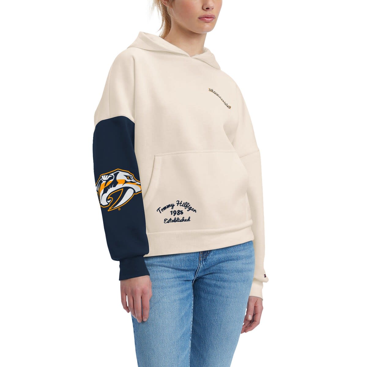 Tommy Hilfiger Women's Tommy Hilfiger Cream/Navy Nashville Predators ...