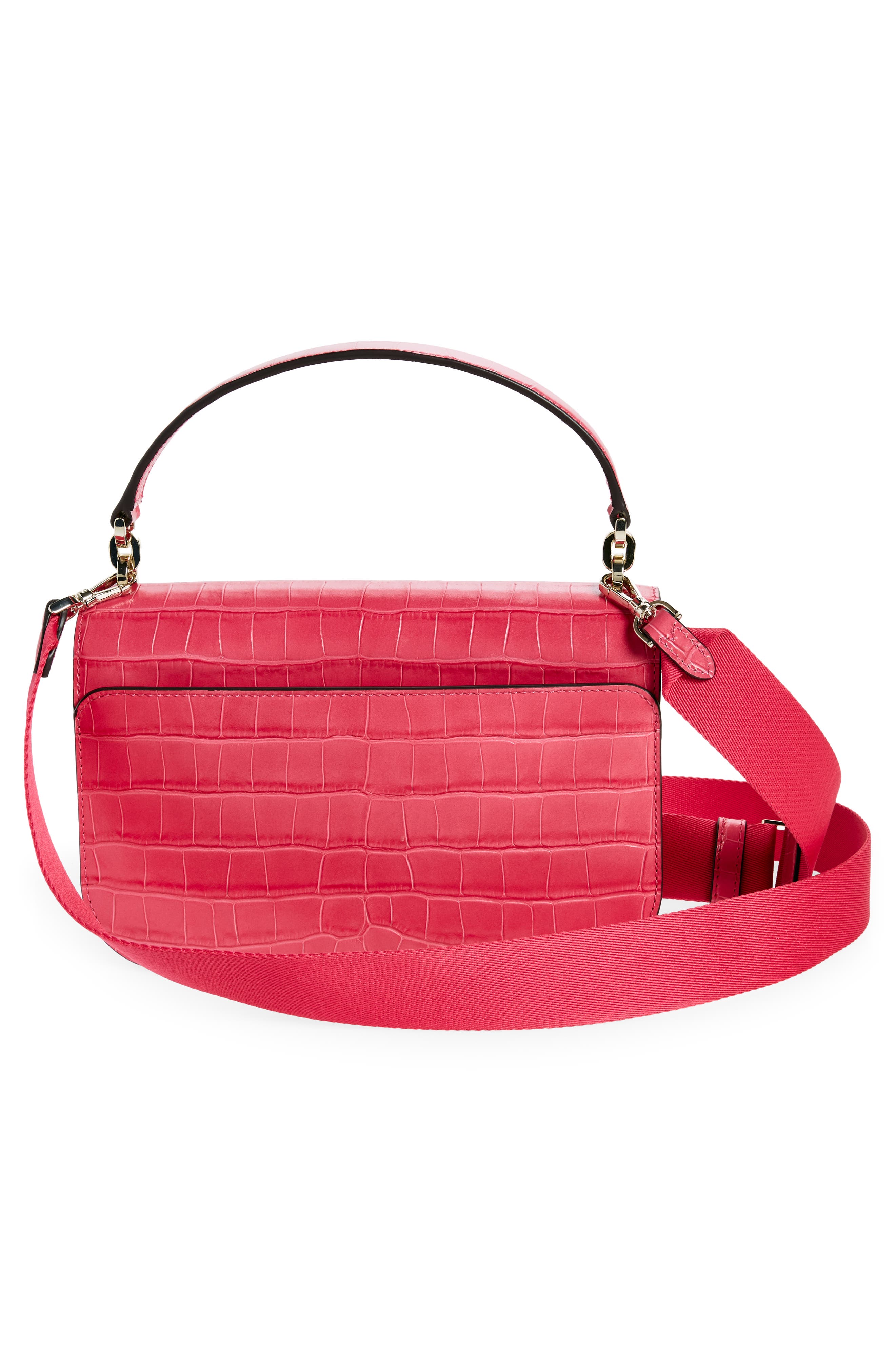 Kate Spade New York croc embossed leather top handle satchel ...