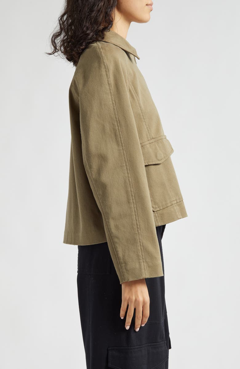 ATM Anthony Thomas Melillo Raglan Sleeve Cotton Blend Work Jacket ...