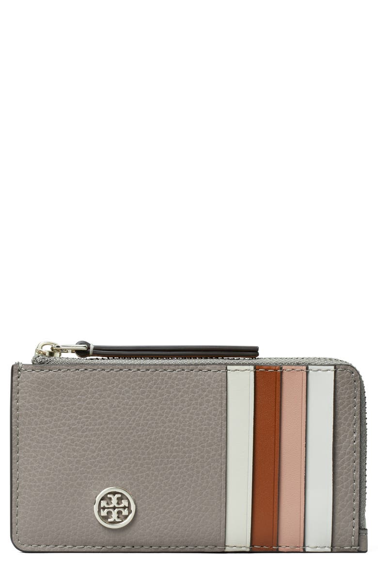 Tory Burch Robinson Pebbled Leather Card Case | Nordstrom