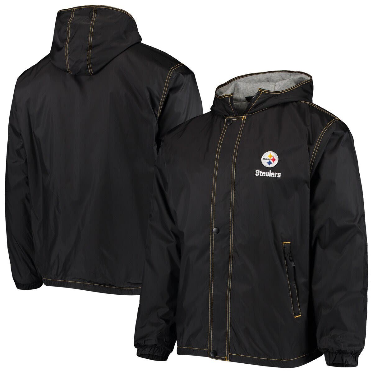 DUNBROOKE Men's Dunbrooke Black Pittsburgh Steelers Logo Legacy Stadium ...