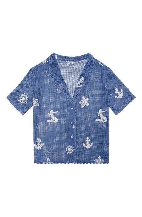 Women's Mesh Button Up Tops | Nordstrom