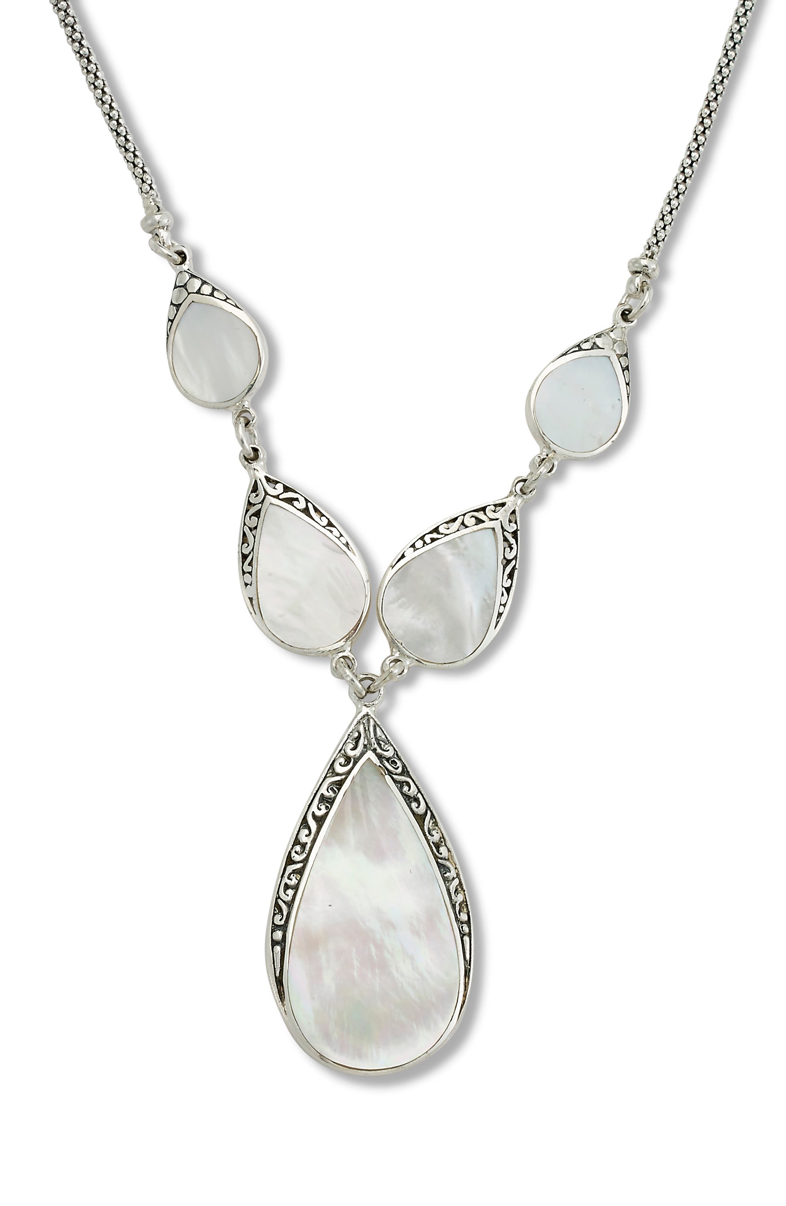 SAMUEL B. Sterling Silver Mother of Pearl Necklace | Nordstromrack