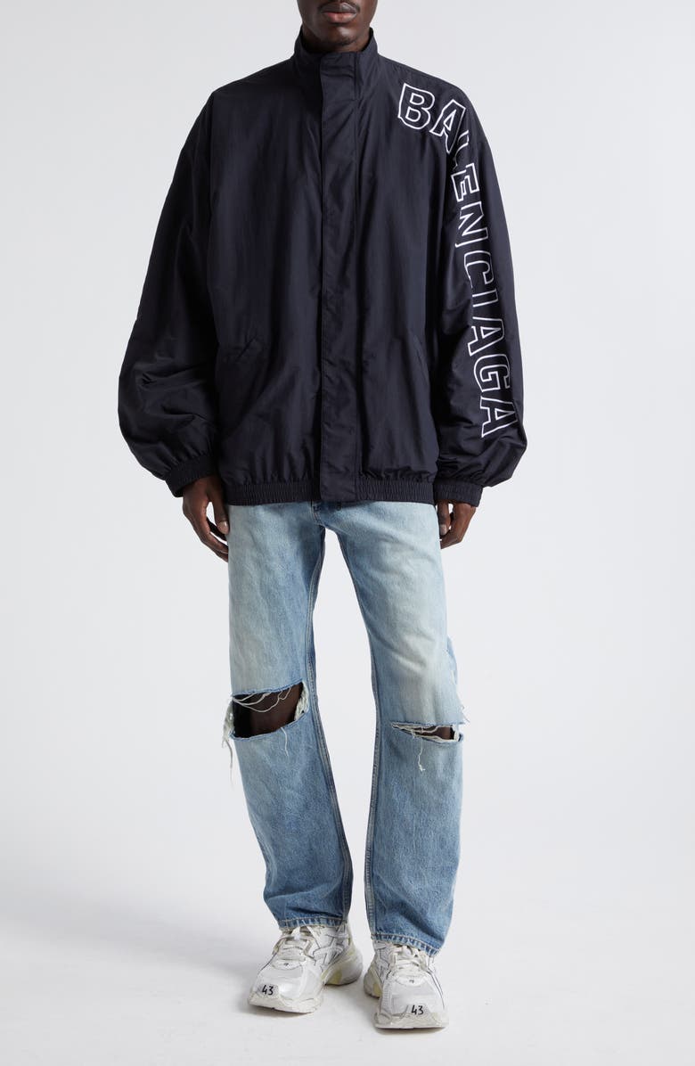 Balenciaga Destroyed Loose Fit Jeans | Nordstrom