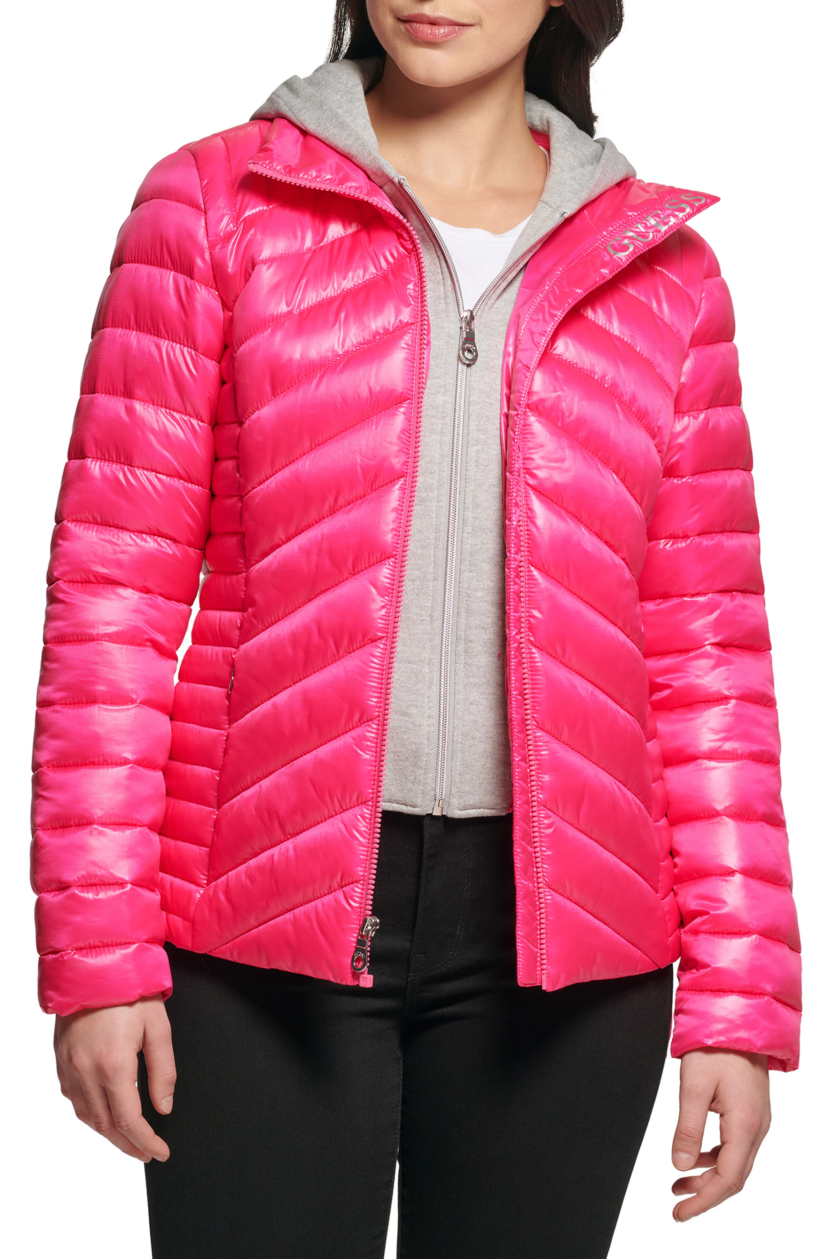 GUESS Packable Water Resistant Puffer Jacket | Nordstromrack